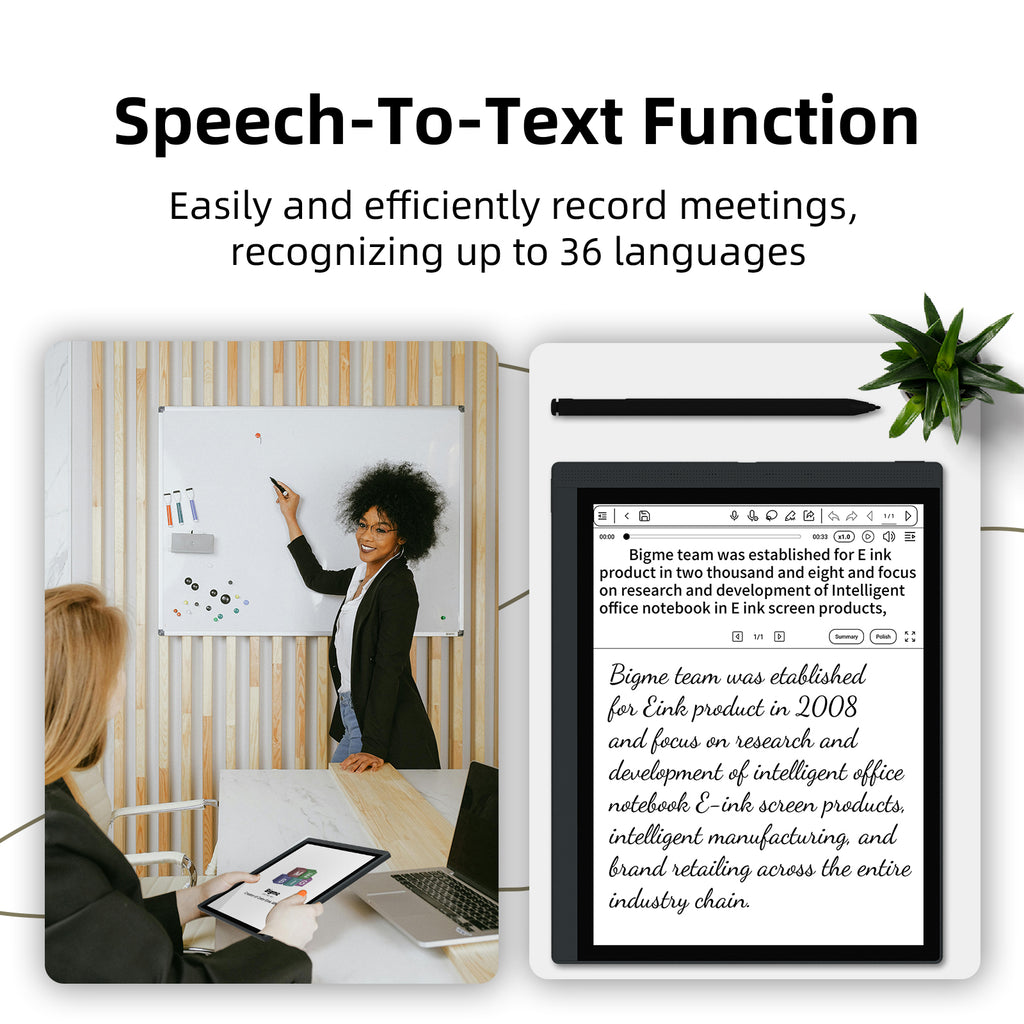 B1051 Black and White E ink Smart Tablet with 300PPI – Bigme Official Store