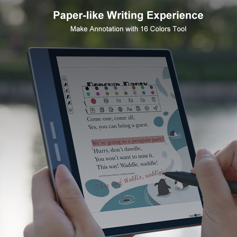 Bigme 7'' B751C Cheapest kaleido 3 Color Eink notepad with free case ...