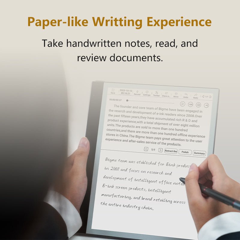 inkNoteS--10.3'' Black&White E reader – Bigme Official Store